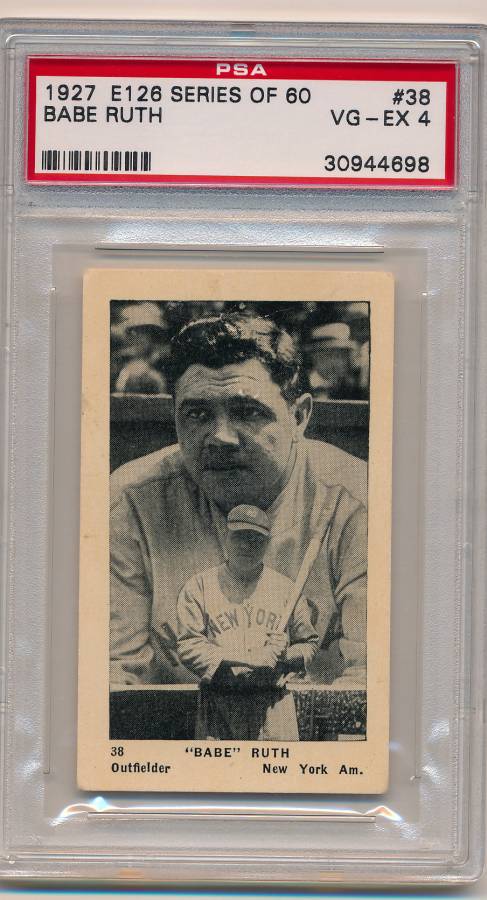 Historic Baseball Cards - My Collection