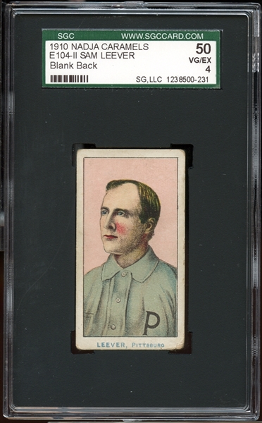 Chris Wiersbicki - 1910 E104-2 Pirates